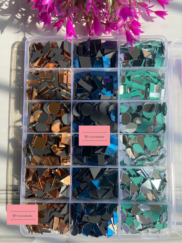 Kit 49 - 18 Mini Jumbo Kit Rose Gold, Blue and Regular Silver Mirrors ...